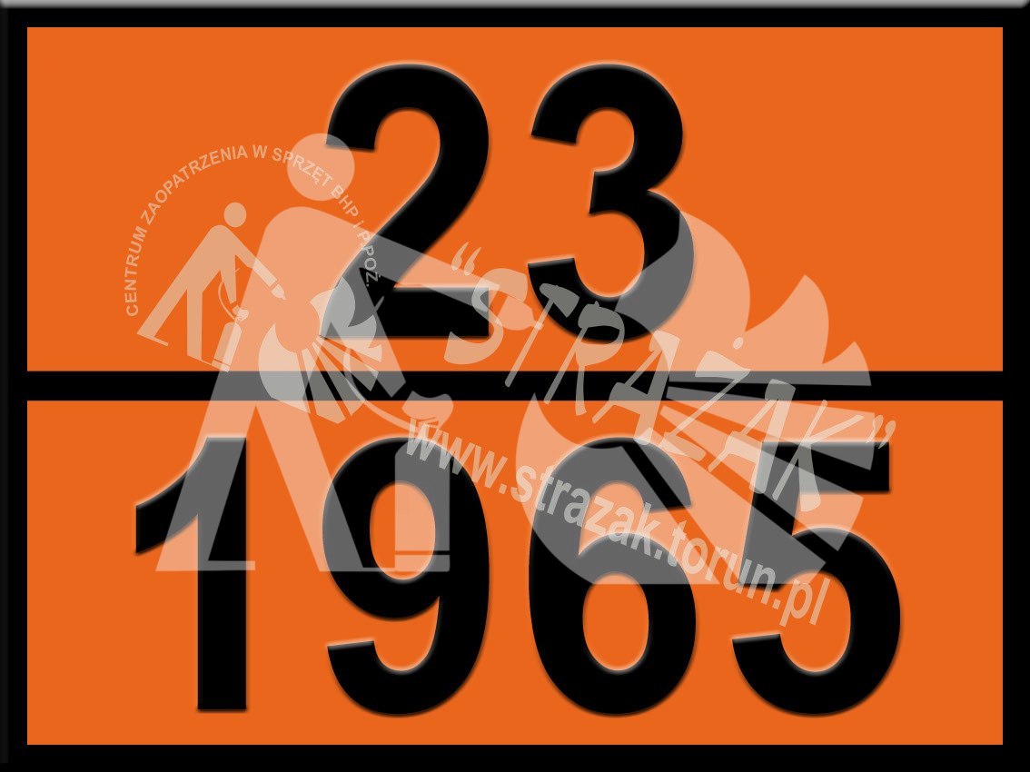 Tablica ADR 23/1965 (30x40) | Strażak